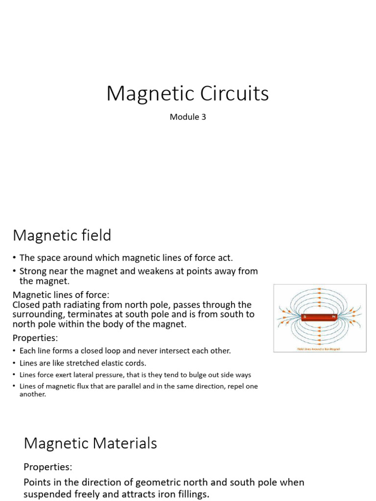 Magnetic Circuits | PDF | Inductor | Inductance