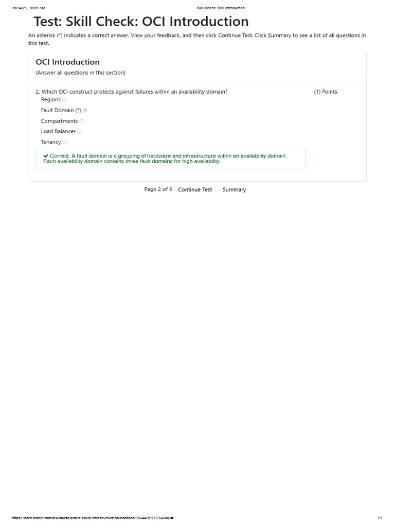 Oracle Cloud Infrastructure Foundations Pdf Cloud Computing Computer Network