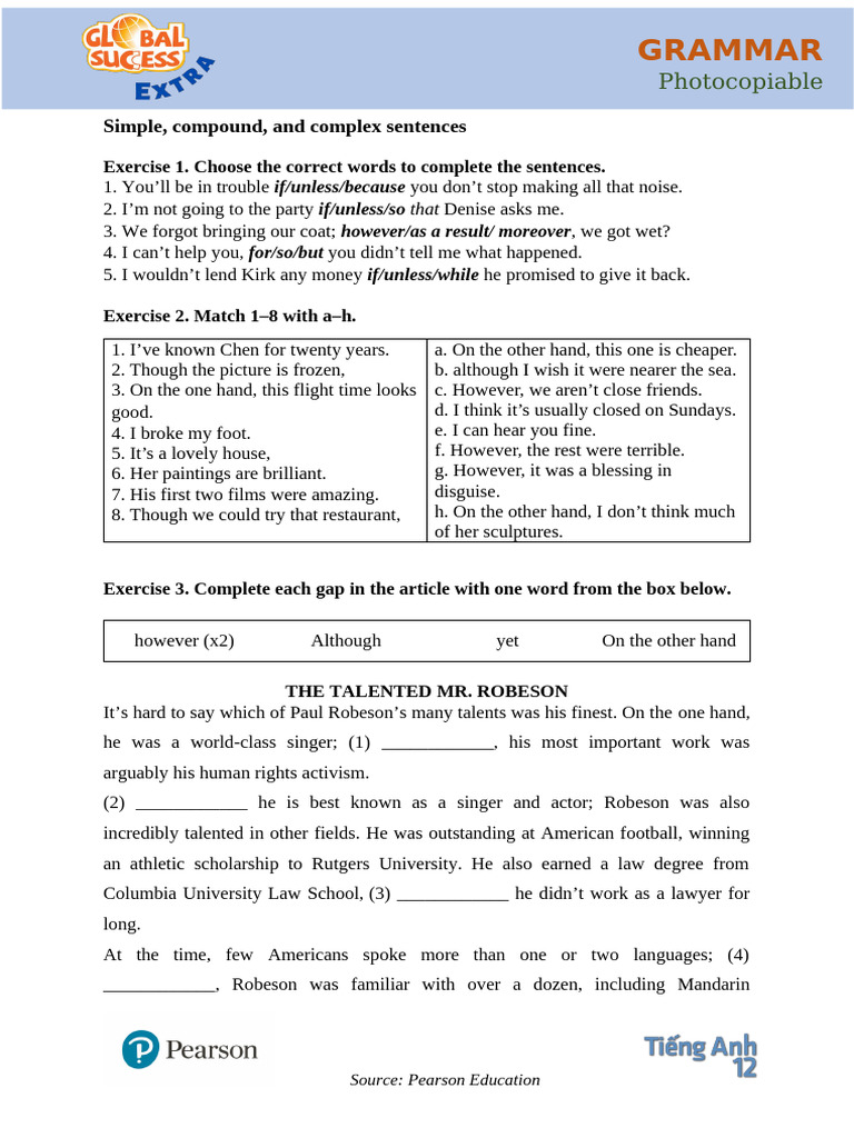 Unit 5 Extra - Grammar | PDF | Linguistics