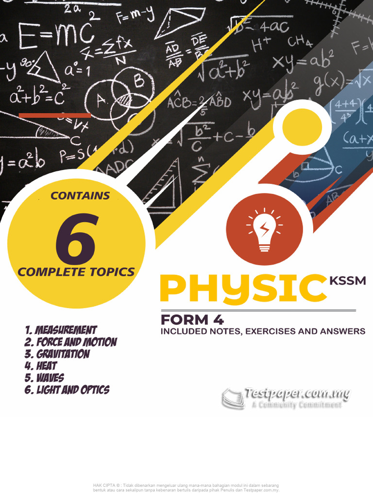 6 Complete Topics Physic Form 4 Kssm2 | PDF | Force | Velocity
