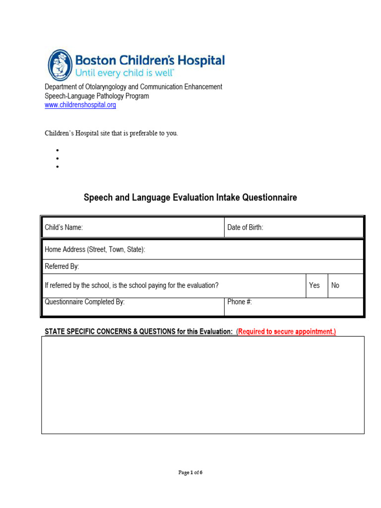 Boston Case History (Parents) | PDF | Individualized Education Program ...