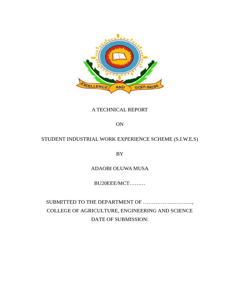 Template For Siwes Repor1 | PDF | Computers