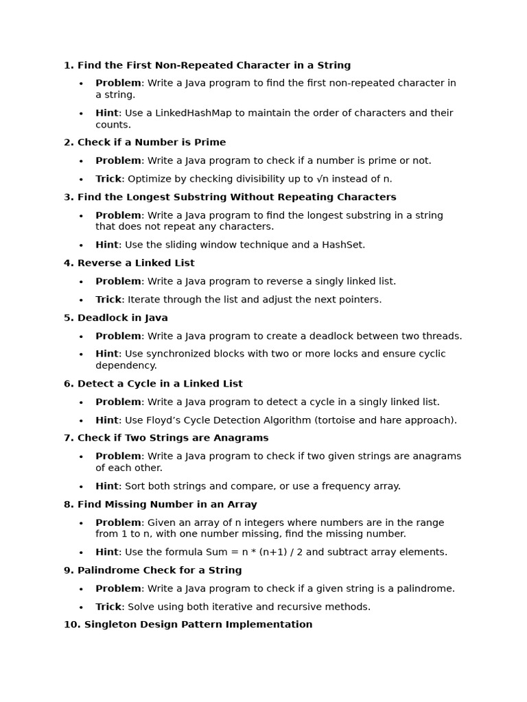 Java Programming Challenges and Solutions | PDF | String (Computer Science) | Applied Mathematics