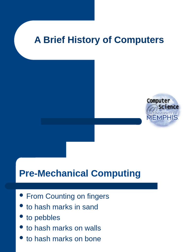 A Brief History of Computers | PDF | Personal Computers | Classes Of Computers