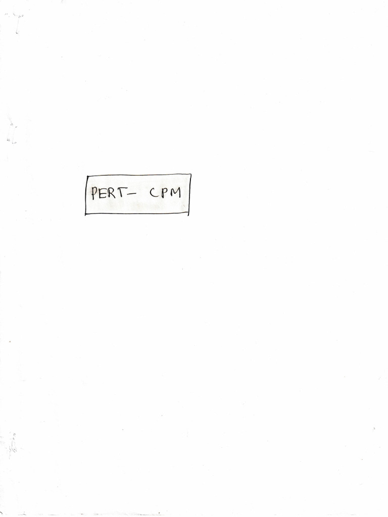 Pert CPM | PDF