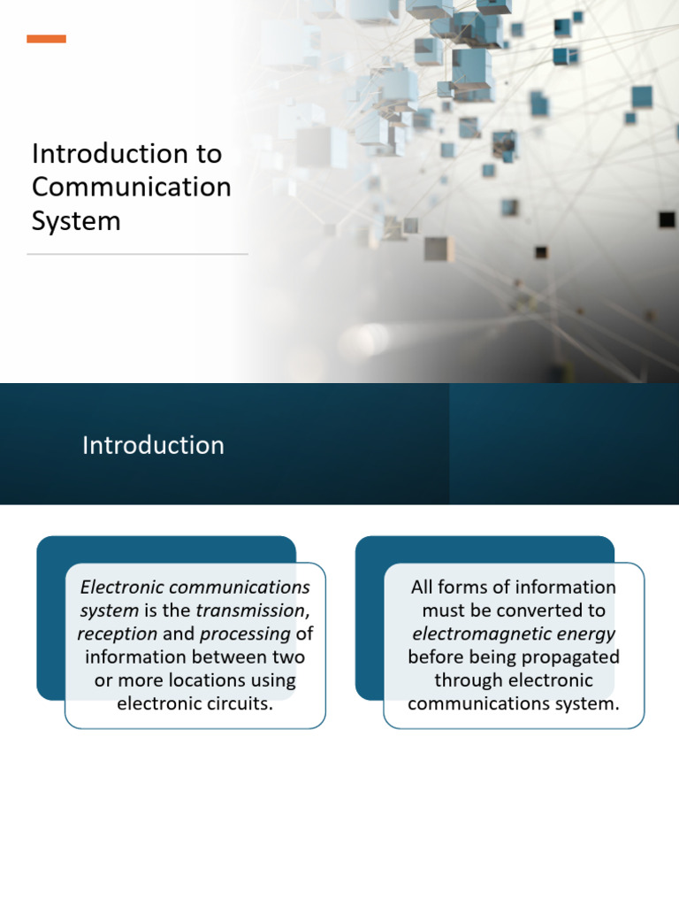 Introduction to Communication Systems | PDF | Modulation | Transmission Medium