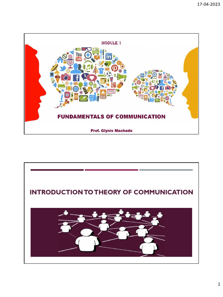 Fundamentals Of Communication Pdf Nonverbal Communication Communication