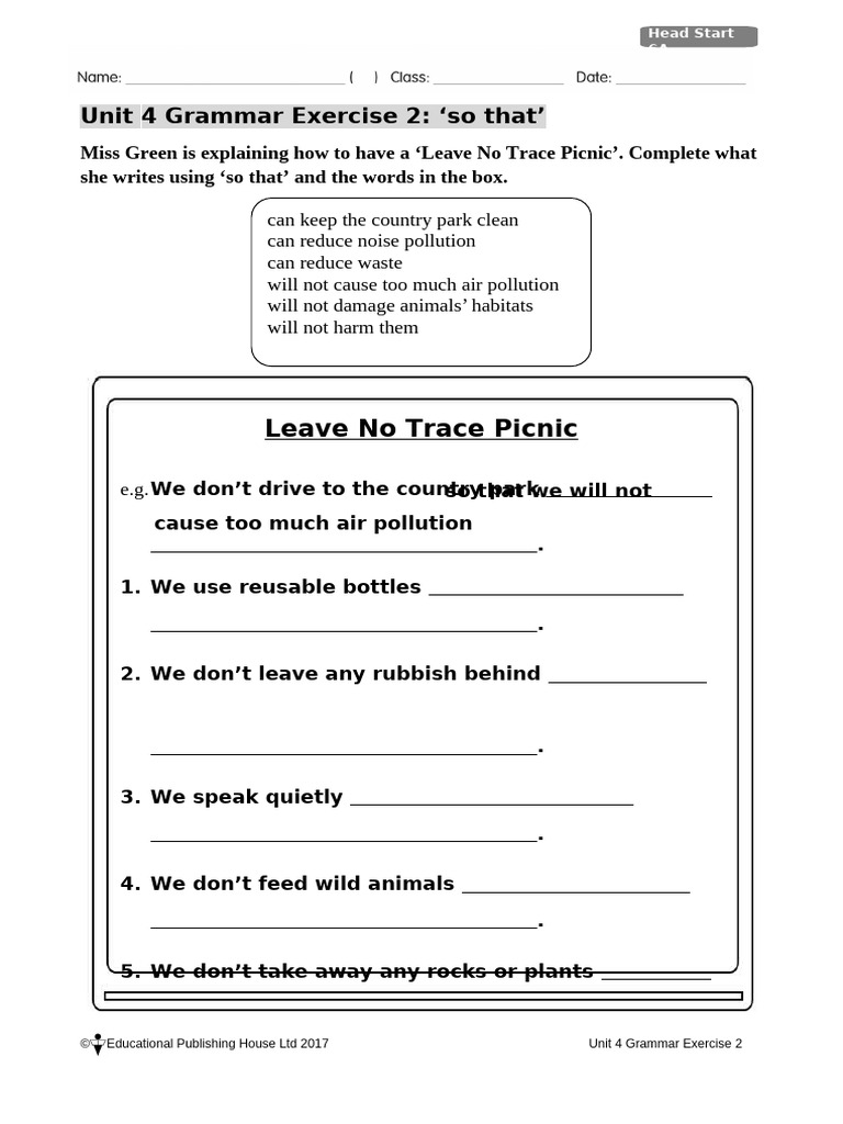 Grammar Exercise: 'So That' Usage | PDF
