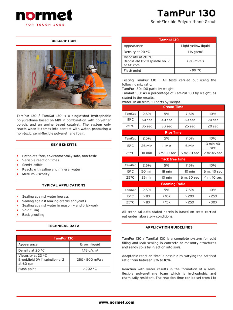 TamPur 130 Tds | PDF | Polyurethane | Materials