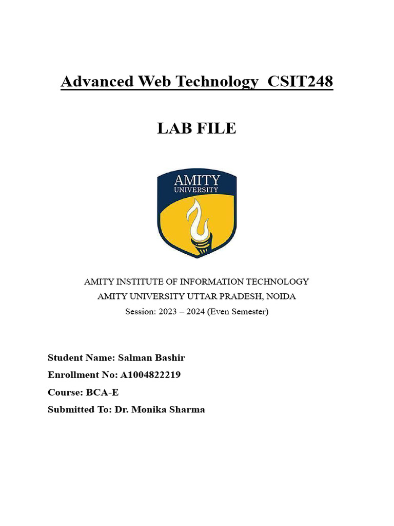 Web Technology Practical Files-1 | PDF | Html | Html Element