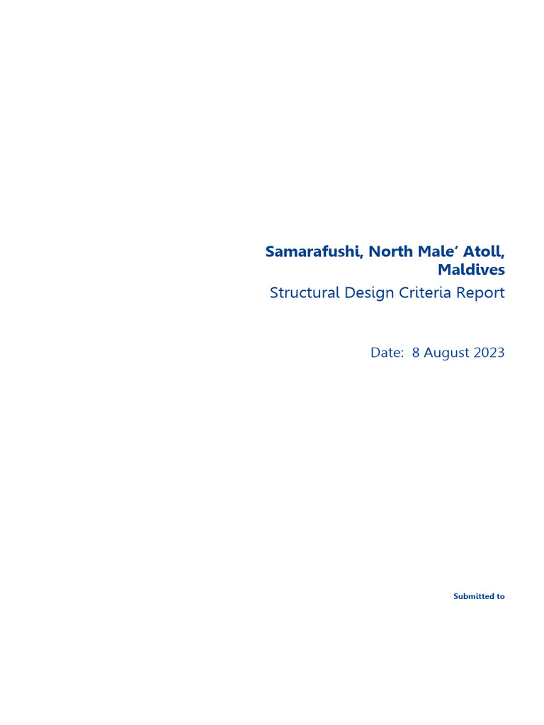 D.1.1 - Structural Design Criteria | PDF | Concrete | Structural Steel