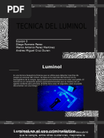 Prueba de Luminol Quimioluminescencia de La Sangre | PDF | Fluorescencia | Química