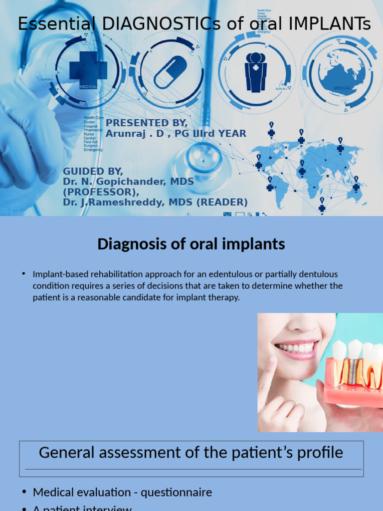 Essential Diagnostics of Oral Implants | PDF | Dental Implant ...