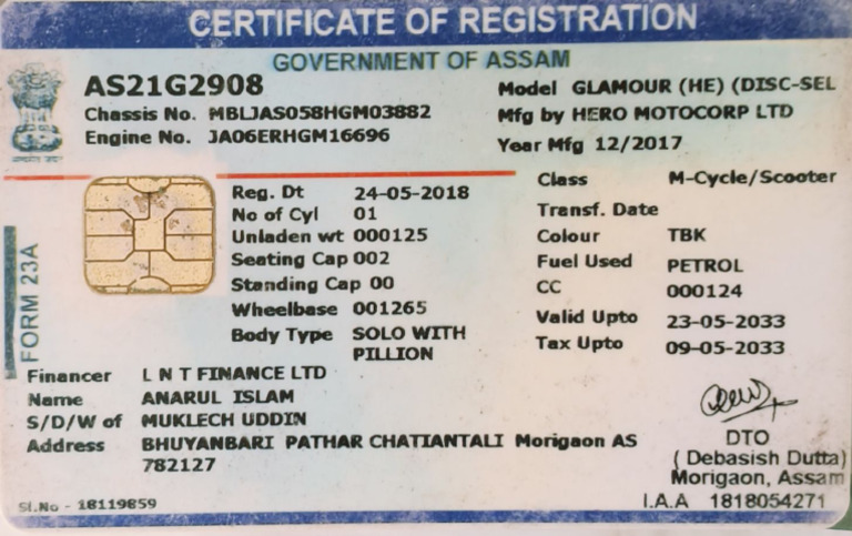 Registration Certificate and Pan Card | PDF