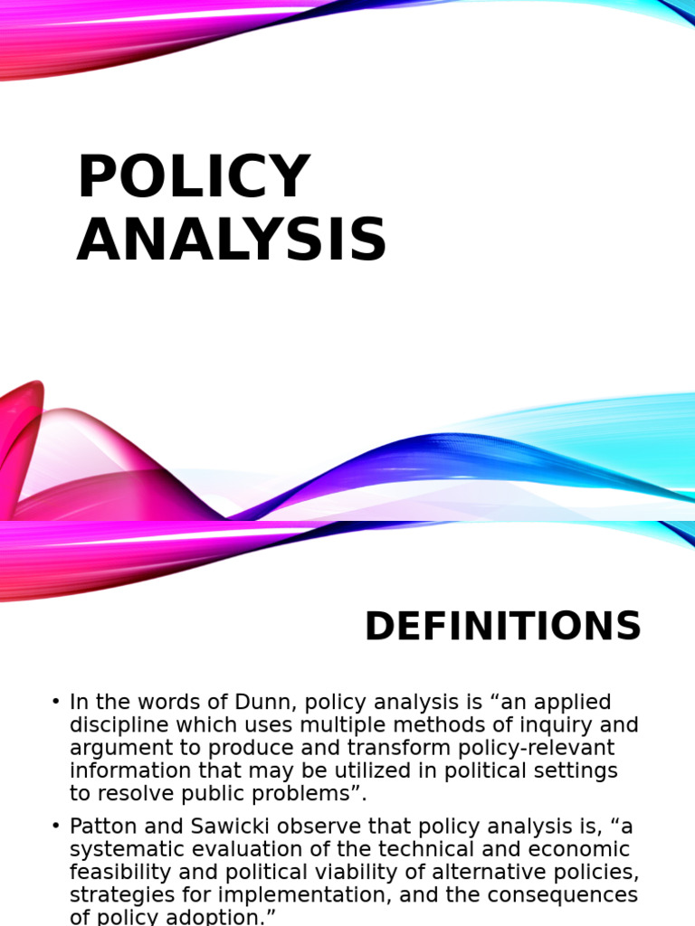 Understanding Policy Analysis Essentials | PDF | Policy Analysis | Policy