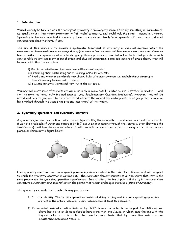 PG Semister Ii, Symmetry Terms | PDF | Rotation | Mathematical Physics