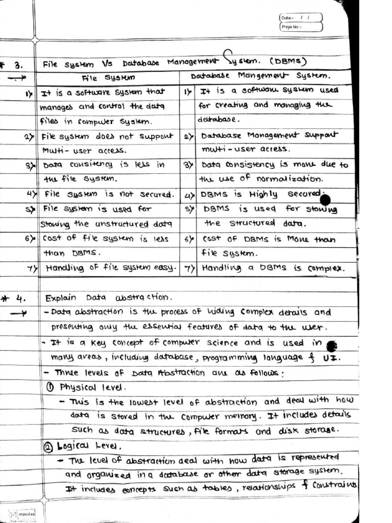 Dbms Imp (Theory) | PDF