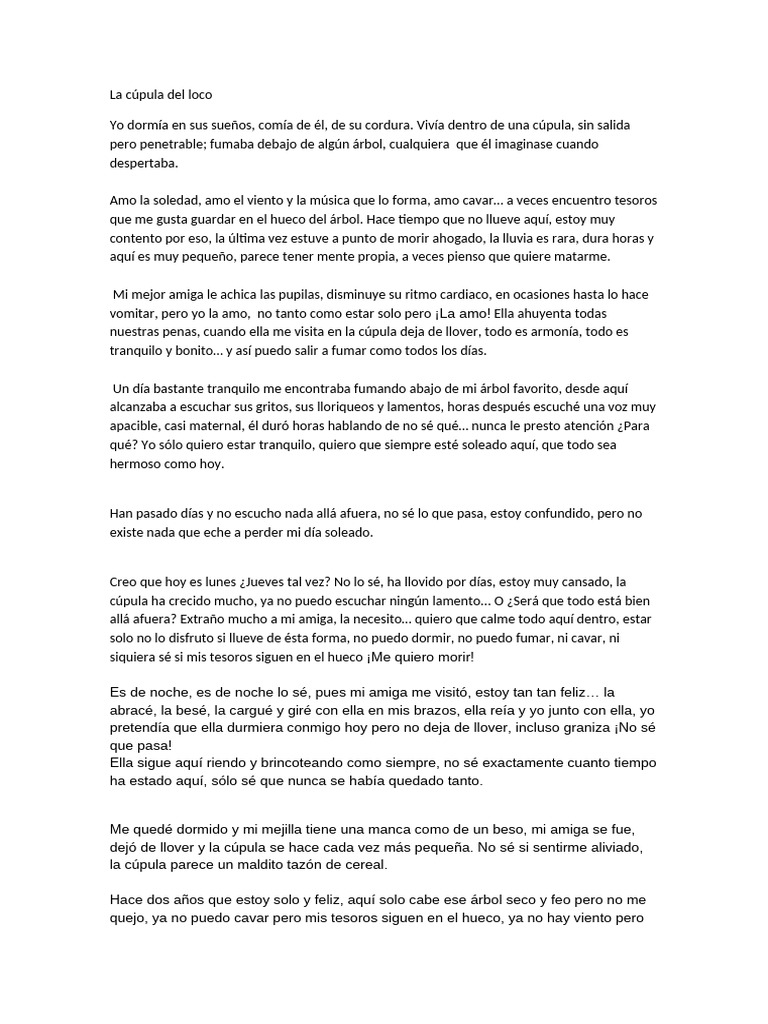 La Cúpula Del Loco | PDF | Poesía | Ficción general