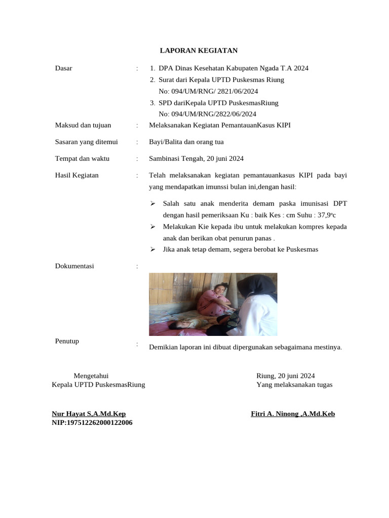 LAPORAN KEGIATAN Kipi | PDF