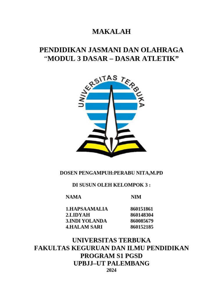 Teknik Dasar Atletik untuk Pendidikan | PDF