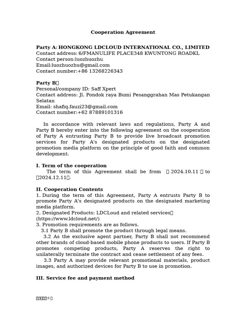 Contract English SaffXpert | PDF | Breach Of Contract | Liquidated Damages