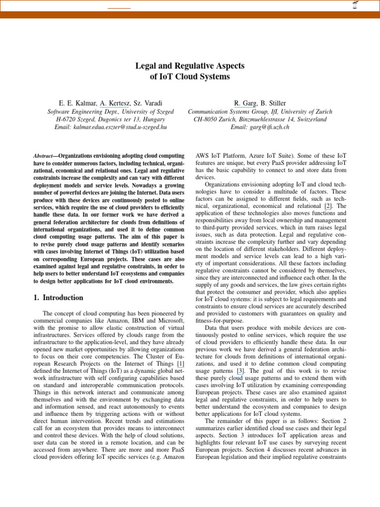 Unit4 Iot Project Paper | PDF | Internet Of Things | Cloud Computing