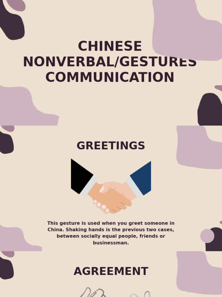 Chinese Nonverbalgestures Communication | PDF | Self-Improvement