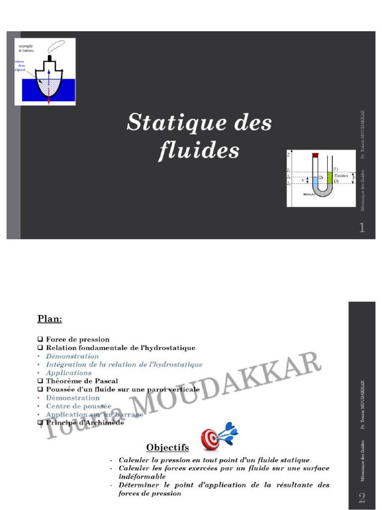 Chapitre Statique Des Fluides | PDF