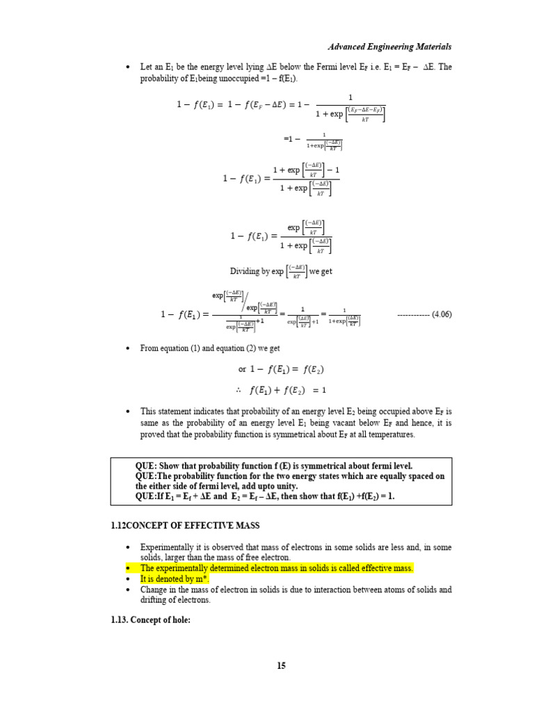 Lecture 1 - Band Theory of Solids - Part II | PDF | Semiconductors | Doping (Semiconductor)