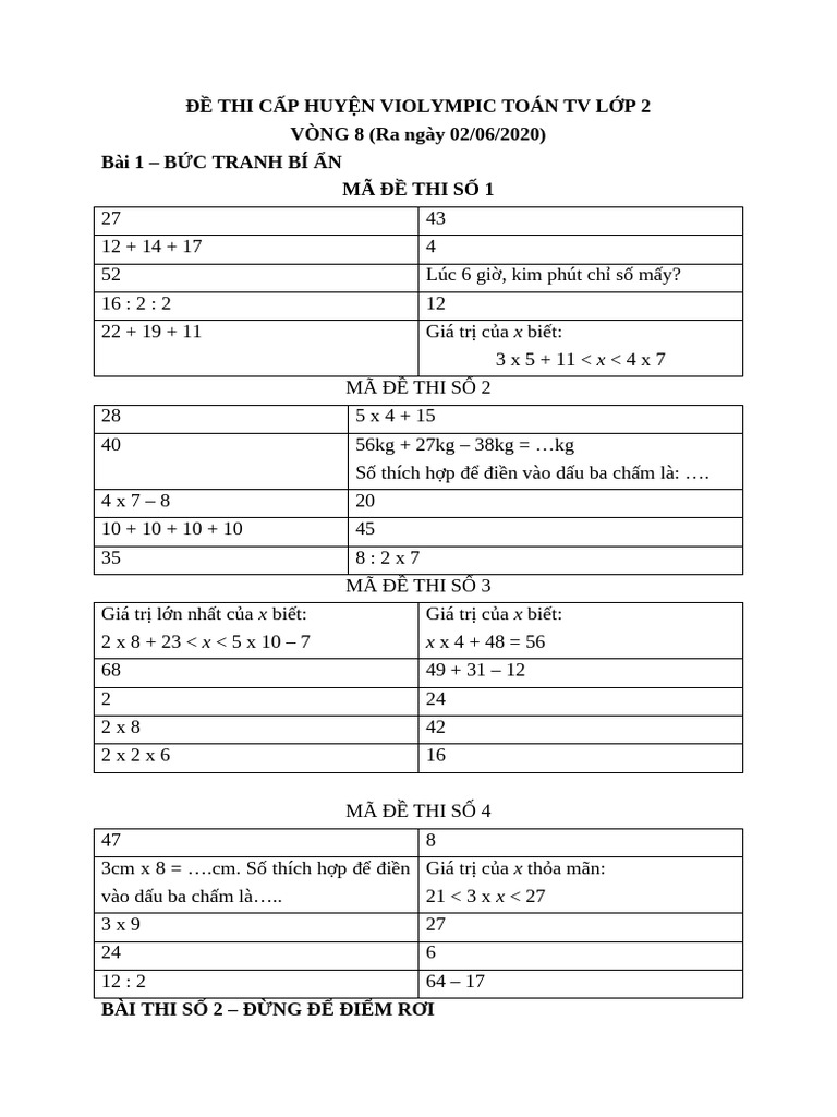 Toantv2 Vong 8 | PDF