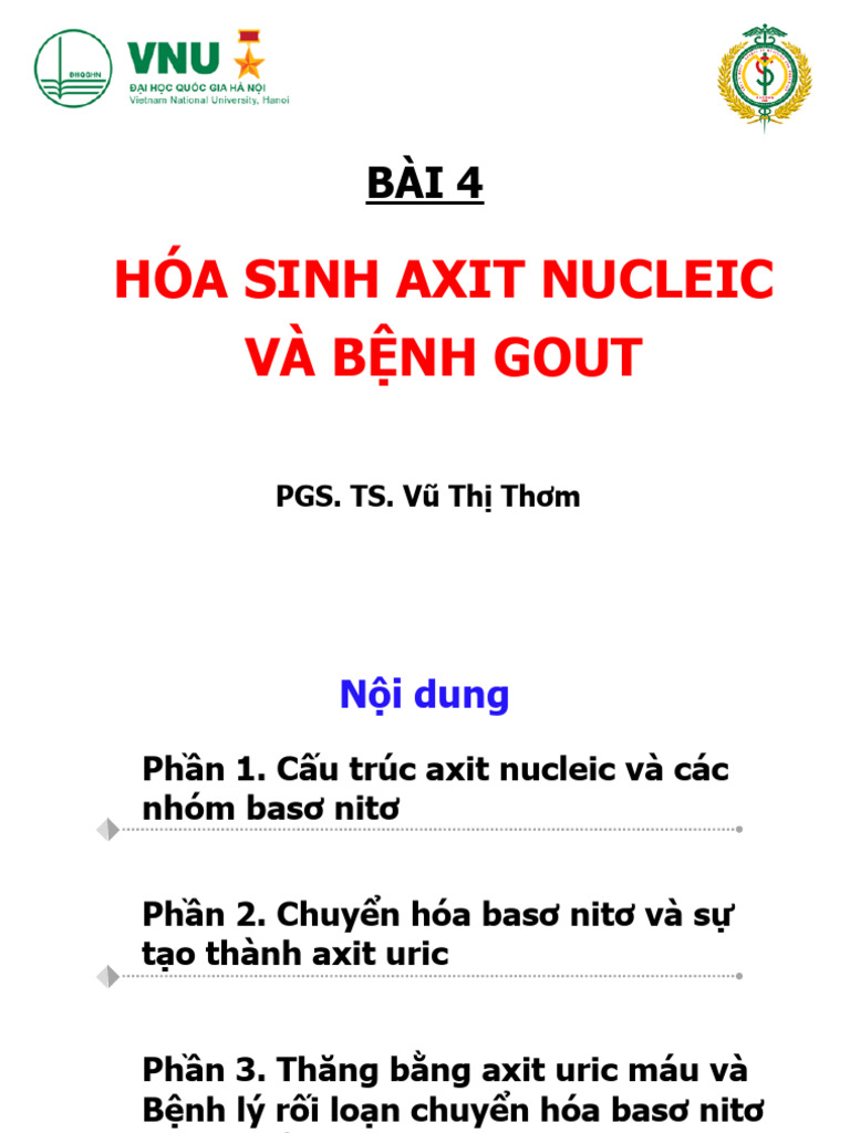 4-Chuyen Hoa Axit Nucleic Va Benh Gout | PDF