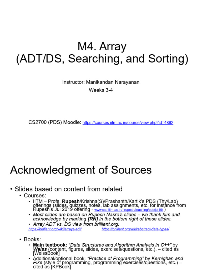 M4.arrays Searching Sorting | PDF | Queue (Abstract Data Type) | Time Complexity