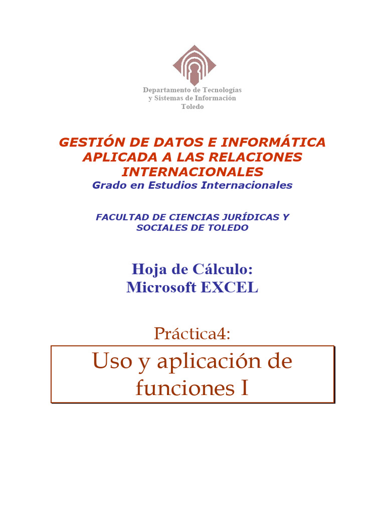 Práctica4 Excel EEII | PDF | Microsoft Excel | Informática