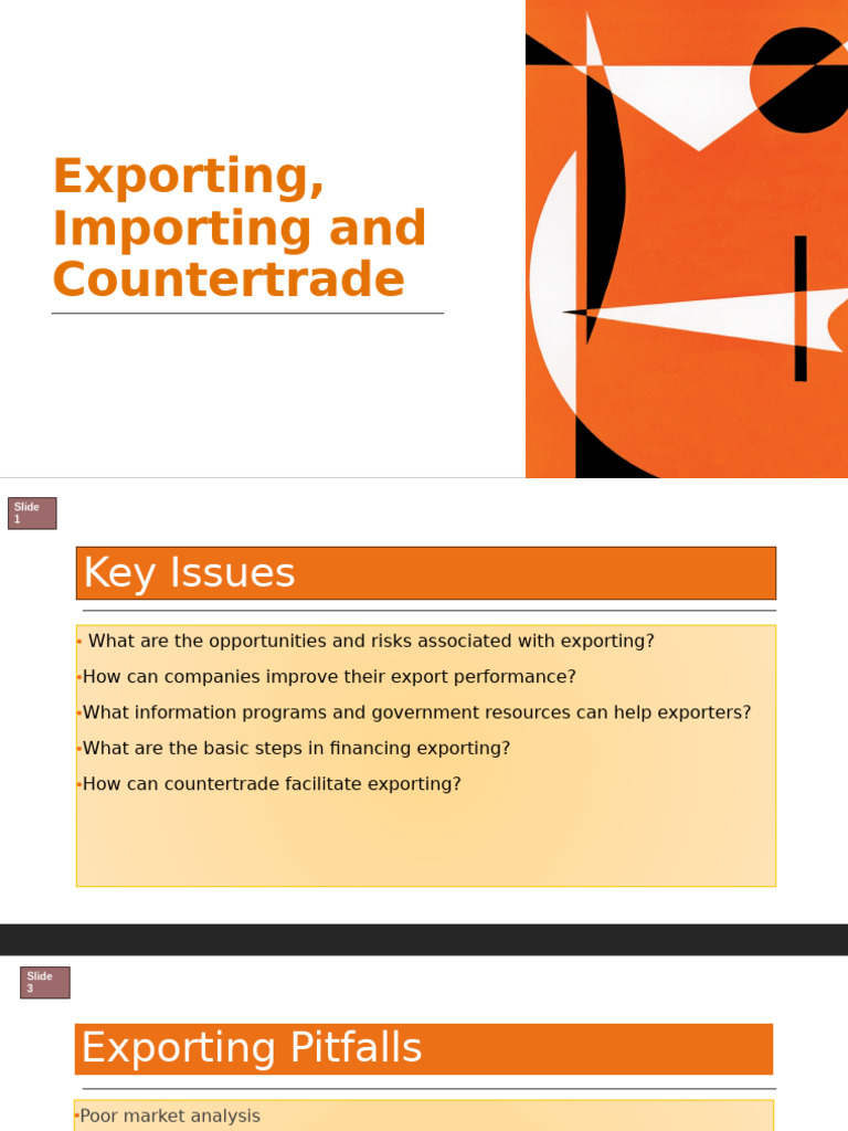 Exporting, Importing and Countertrade | PDF | Banks | Exports