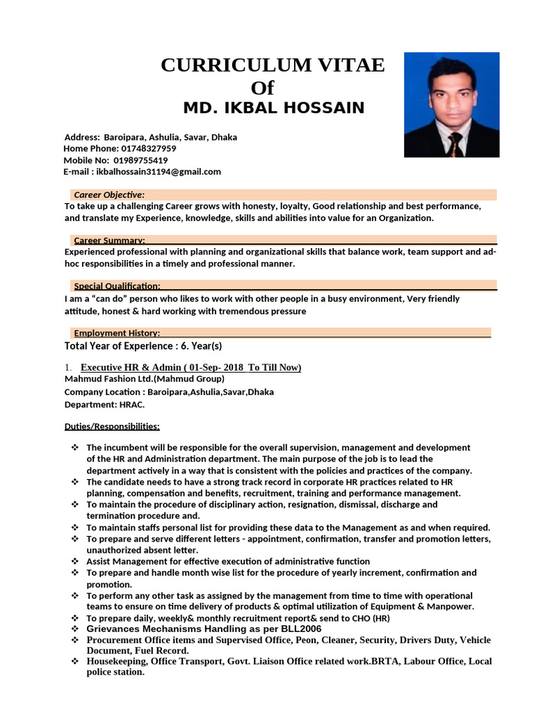 Ikbal Resume.............. | PDF | Business