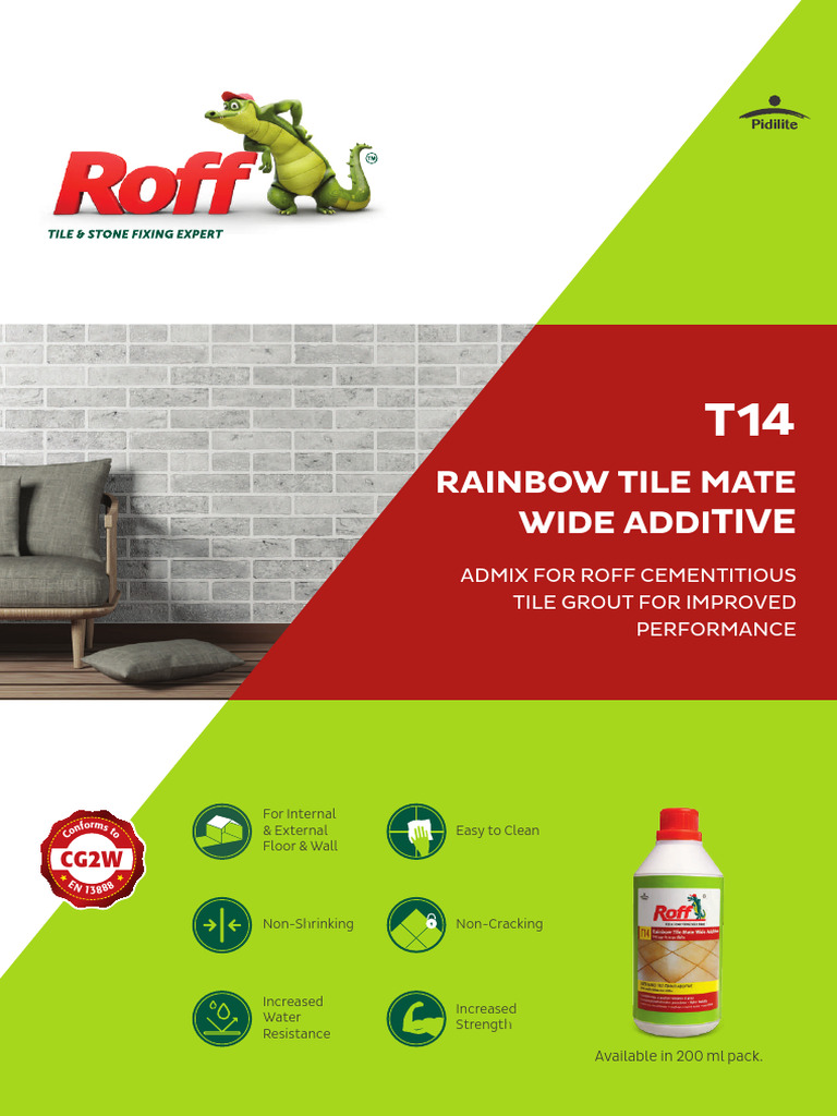 Tile Grout Additive for Strength & Water Resistance | PDF | Tile ...