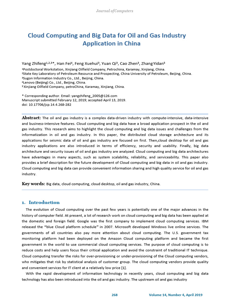 Distributed Comupting Applied in Oil Exploration | PDF | Cloud Computing | Desktop Virtualization