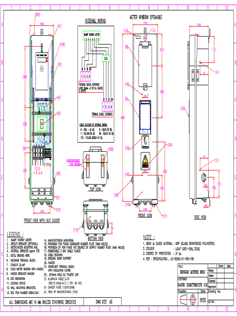 Single Meter Box Connection Arrangement | PDF