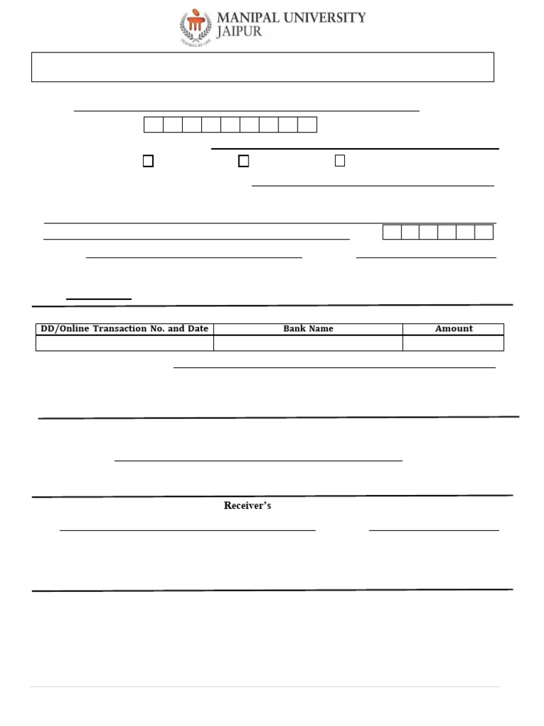 Migration Certificate Application Form | PDF | Finance & Money ...