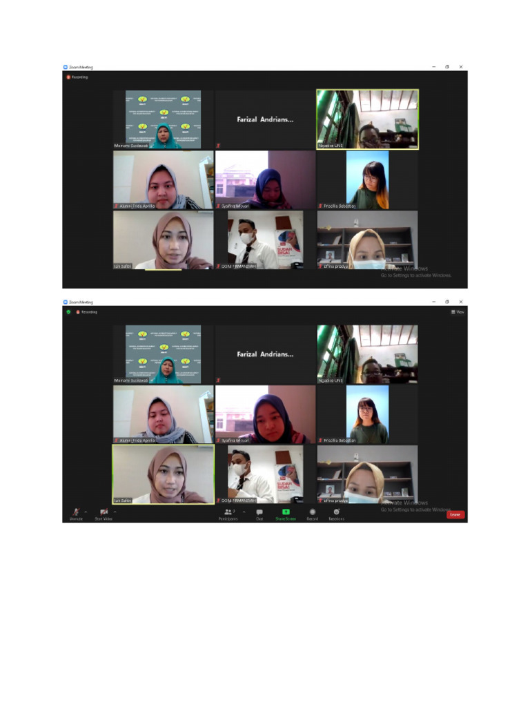 Wawancara Zoom User, Alumni, Dan Mahasiswa | PDF