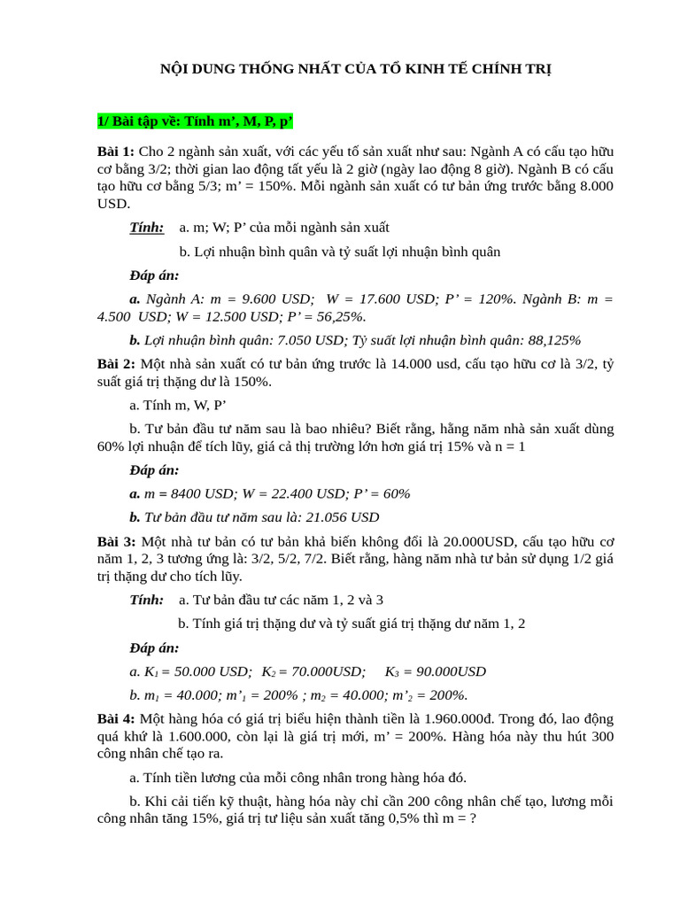 N I Dung & Bai Tap KTCT | PDF