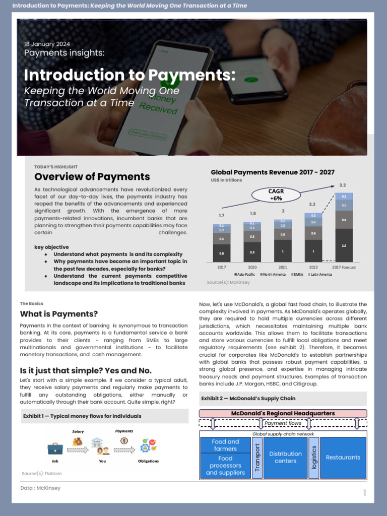 Introduction To Payments:: Keeping The World Moving One Transaction at ...