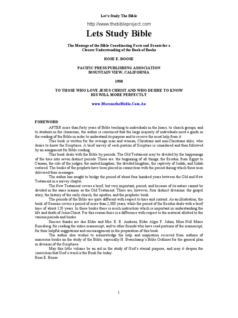 Lets Study Bible | PDF | Jacob | Isaac