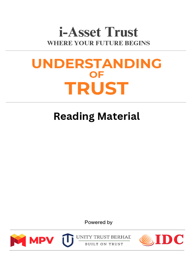 IDC-Agent Study Material Book | PDF | Investing | Trustee