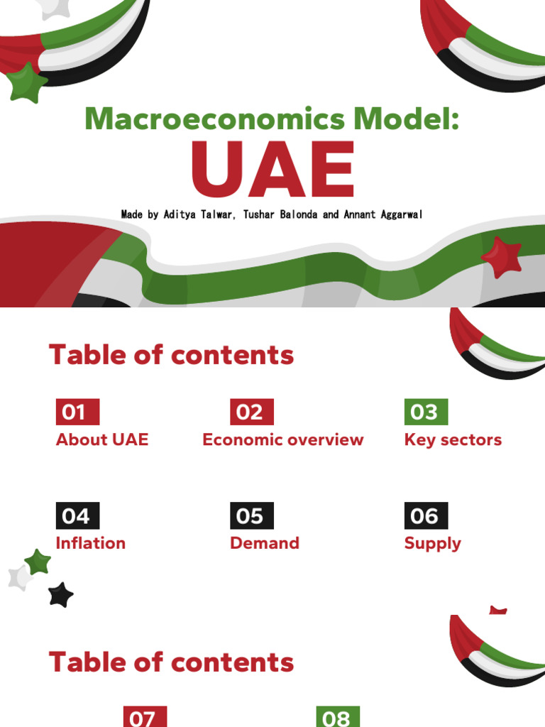 UAE Macroeconomic Overview and Trends | PDF | United Arab Emirates ...