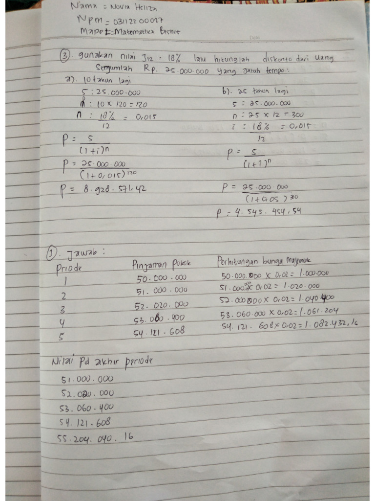 Matematika Bisnis | PDF
