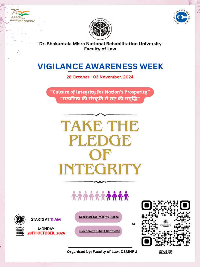 Vigilance Awareness Week 2024 Details | PDF