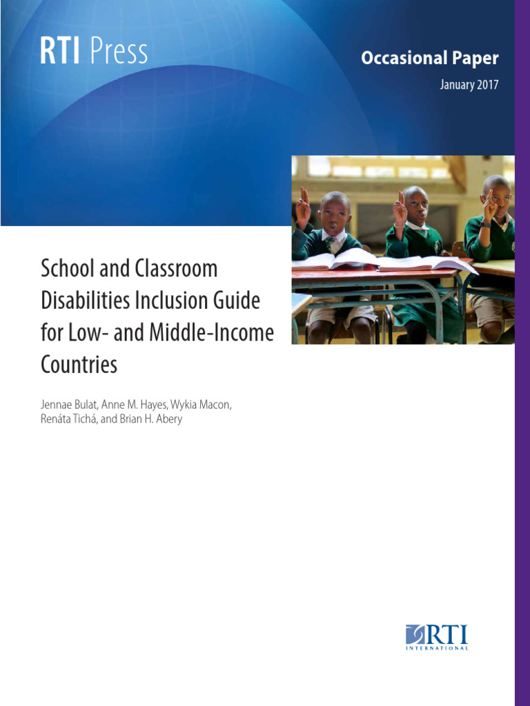 School and Classroom Disabilities Inclusion Guide CR | PDF | Inclusion ...