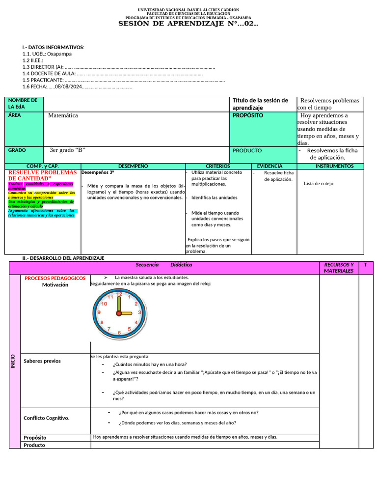 MATEMATICA 3ro | PDF | Cognición | Aprendizaje