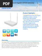 ZXHN F6201B V9.3 Datasheet | PDF | Wi Fi | I Pv6